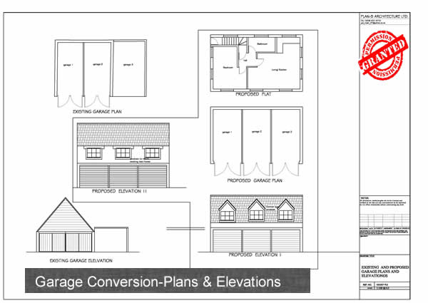 PLANNING DRAWINGS FOR GARAGE CONVERSION DETAIL – Plan B architecture ...