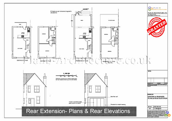 PLANNING DRAWINGS FOR REAR EXTENSIONS DETAIL – Plan B architecture ...
