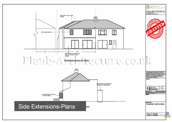 PLANNING DRAWINGS FOR SIDE EXTENSIONS DETAIL – Plan B architecture ...