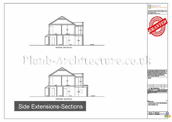 PLANNING DRAWINGS FOR SIDE EXTENSIONS DETAIL – Plan B architecture ...